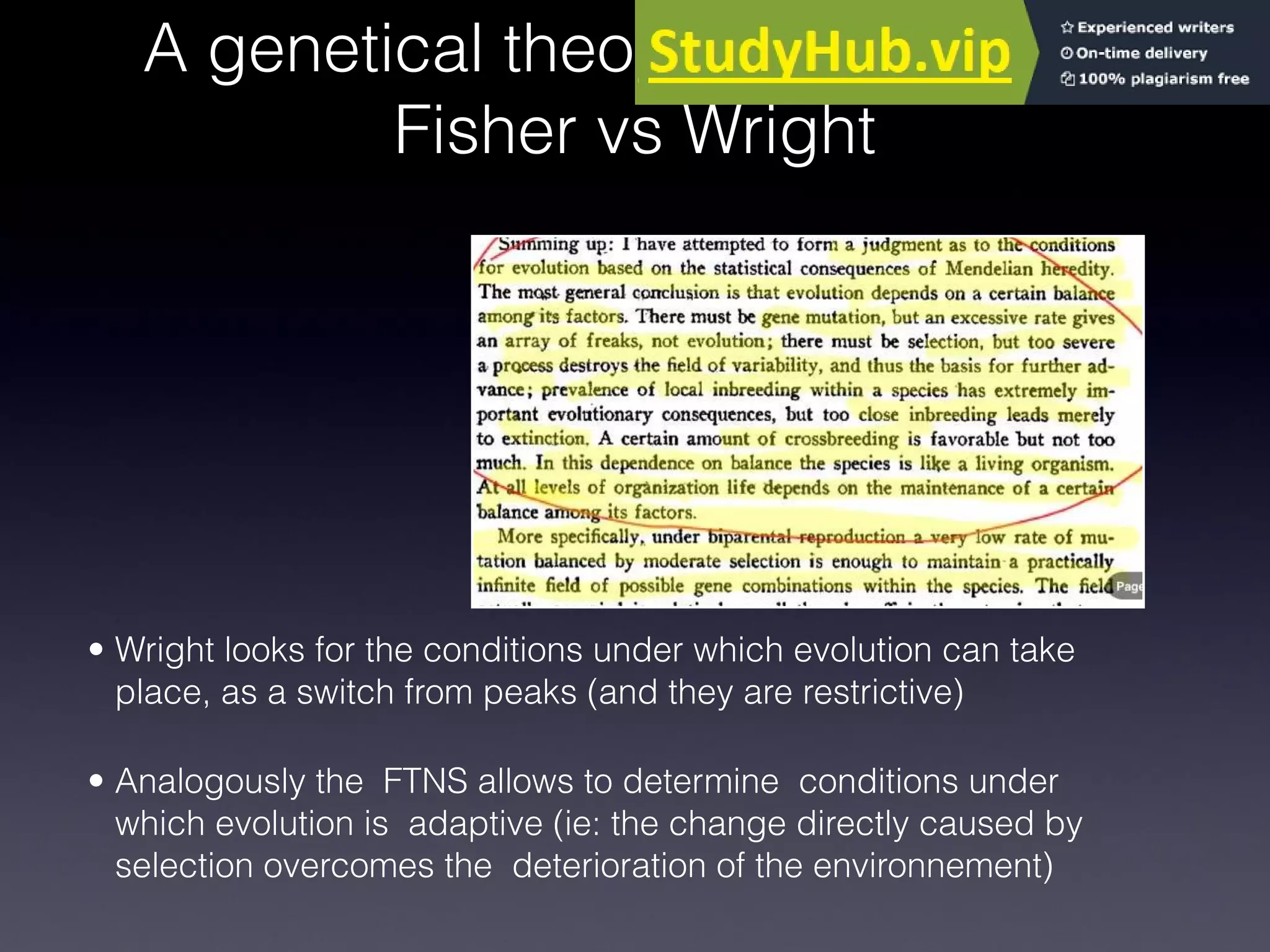 55. The Modern Synthesis And Its Competing Views Of The Explanatory ...