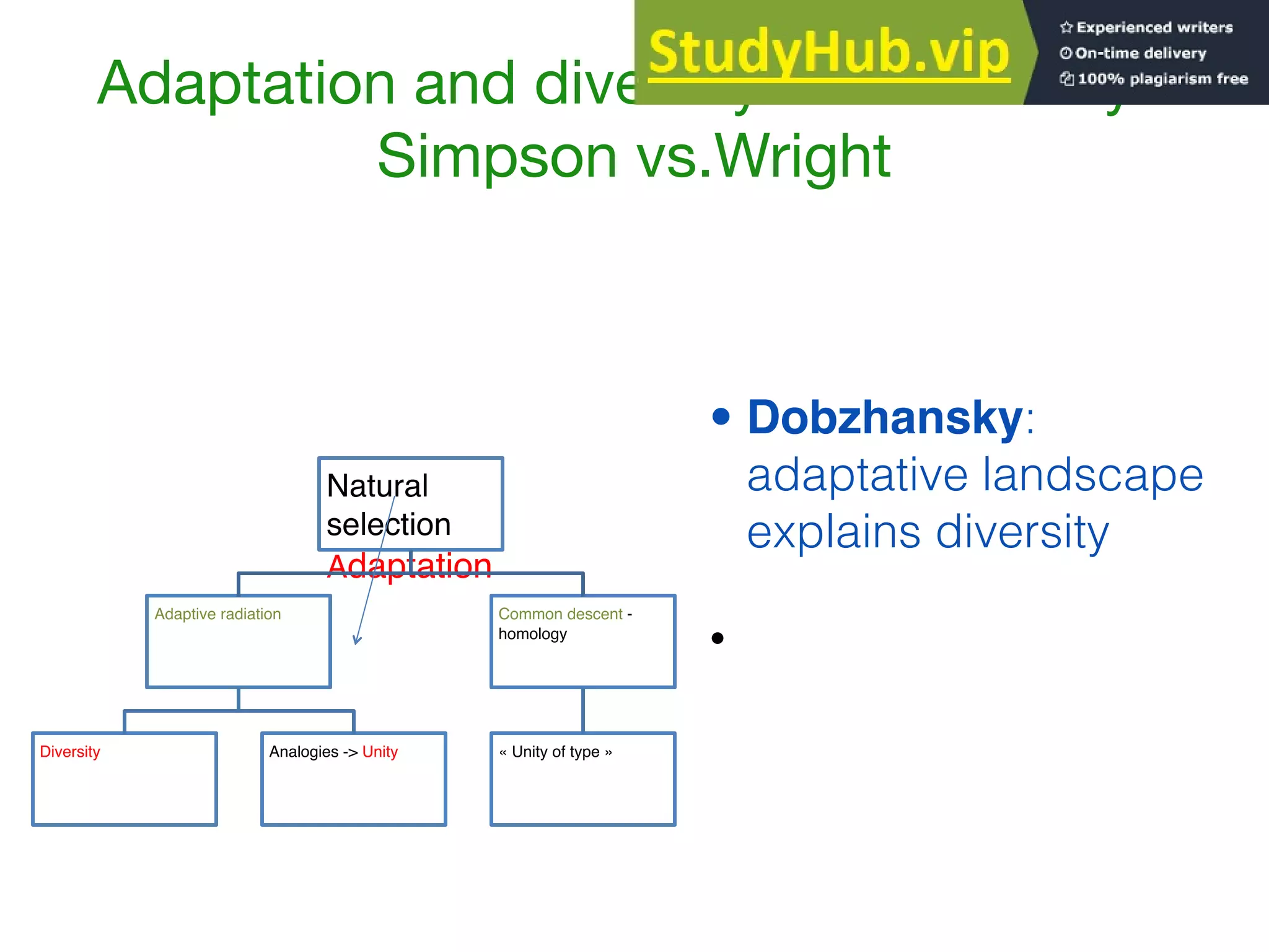 55. The Modern Synthesis And Its Competing Views Of The Explanatory ...