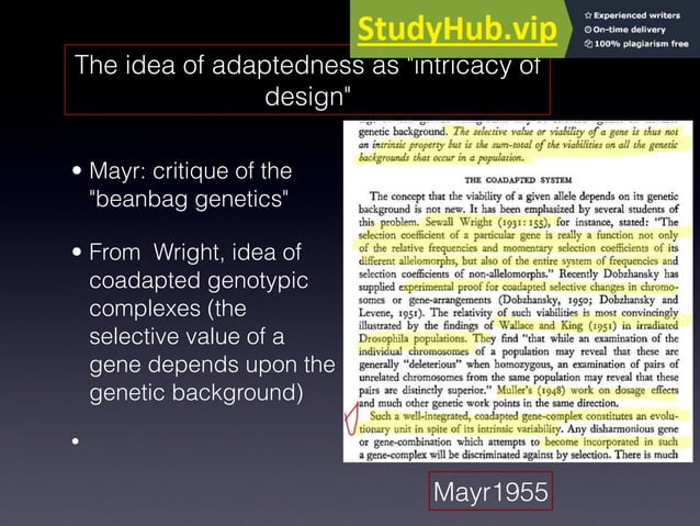 55. The Modern Synthesis And Its Competing Views Of The Explanatory ...