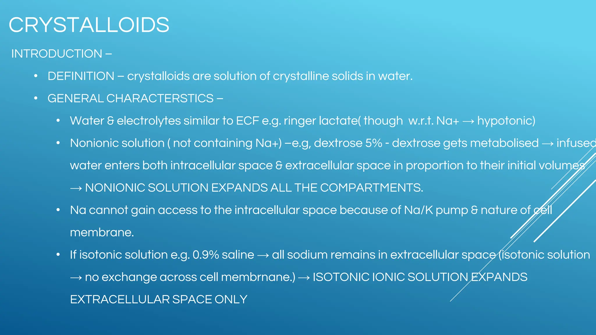 Intravenous fluids composition for learning | PPTX