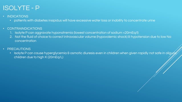 Intravenous fluids composition for learning | PPT
