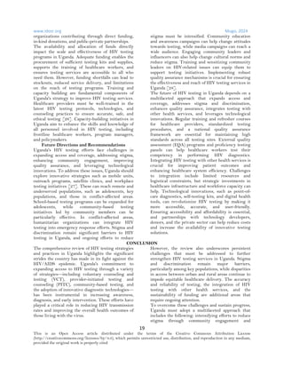 Comprehensive Review of HIV Testing Strategies and Practices in Uganda ...