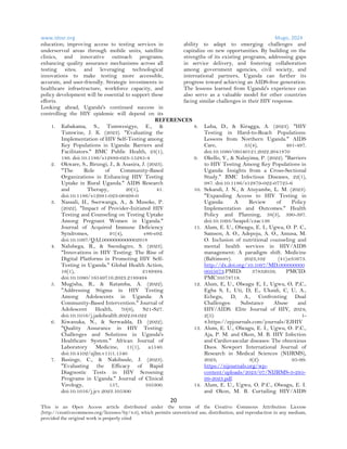 Comprehensive Review of HIV Testing Strategies and Practices in Uganda ...