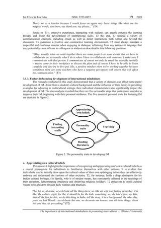 The importance of international mindedness in promoting intercultural ...