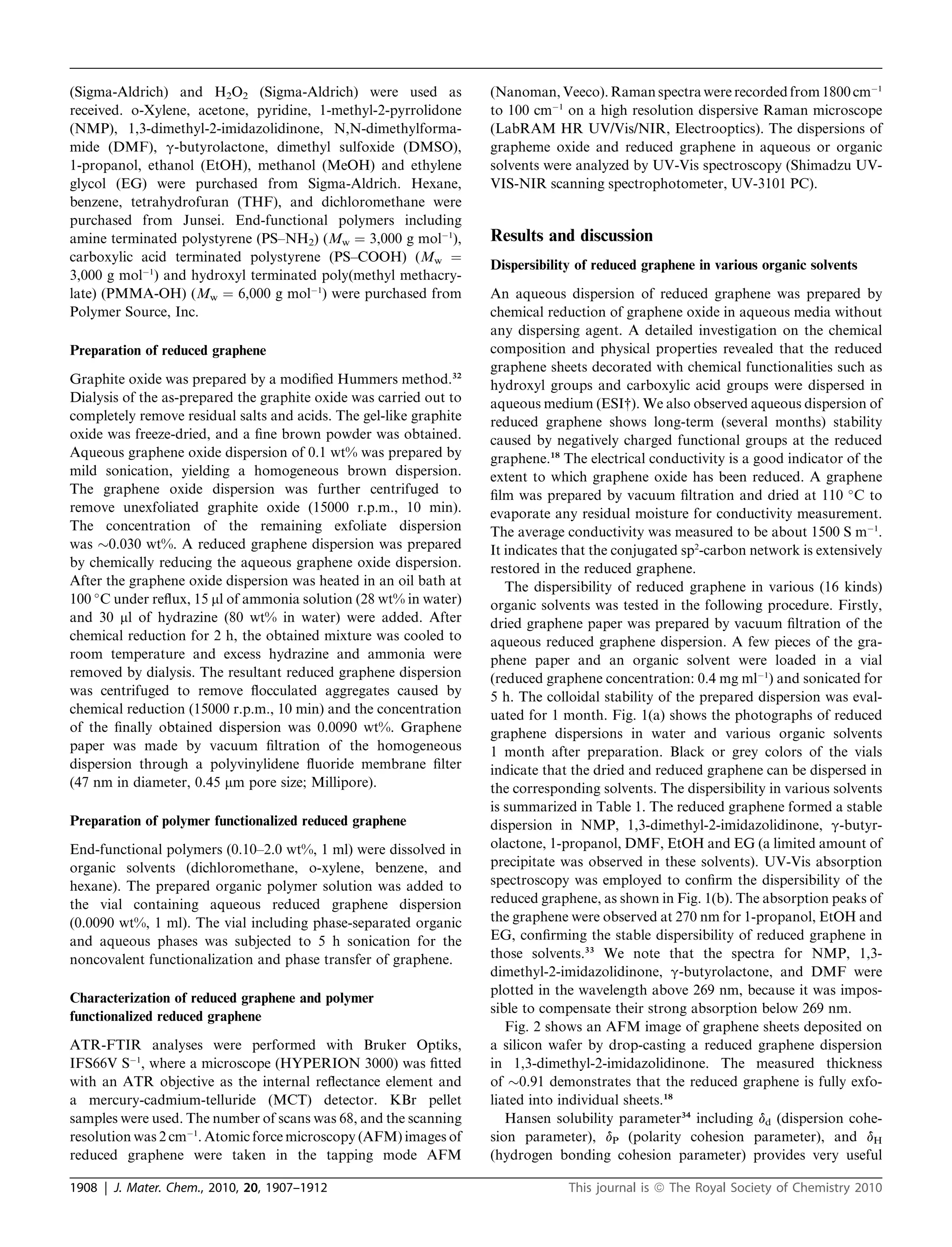 55.noncovalent functionalization of graphene with end functional ...