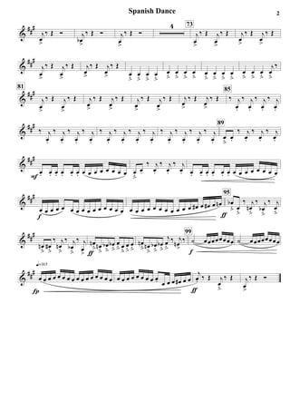 Spanish Dance - D. Shostakovich - Set of Clarinets | PDF