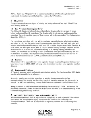 Cal Poly Space Systems Safety Plan v1 OFFICIAL | PDF