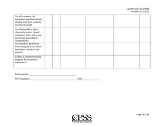 Cal Poly Space Systems Safety Plan v1 OFFICIAL | PDF