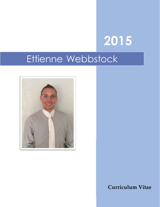 ETTIENNE WEBBSTOCK CV | DOCX | Logistics | Business