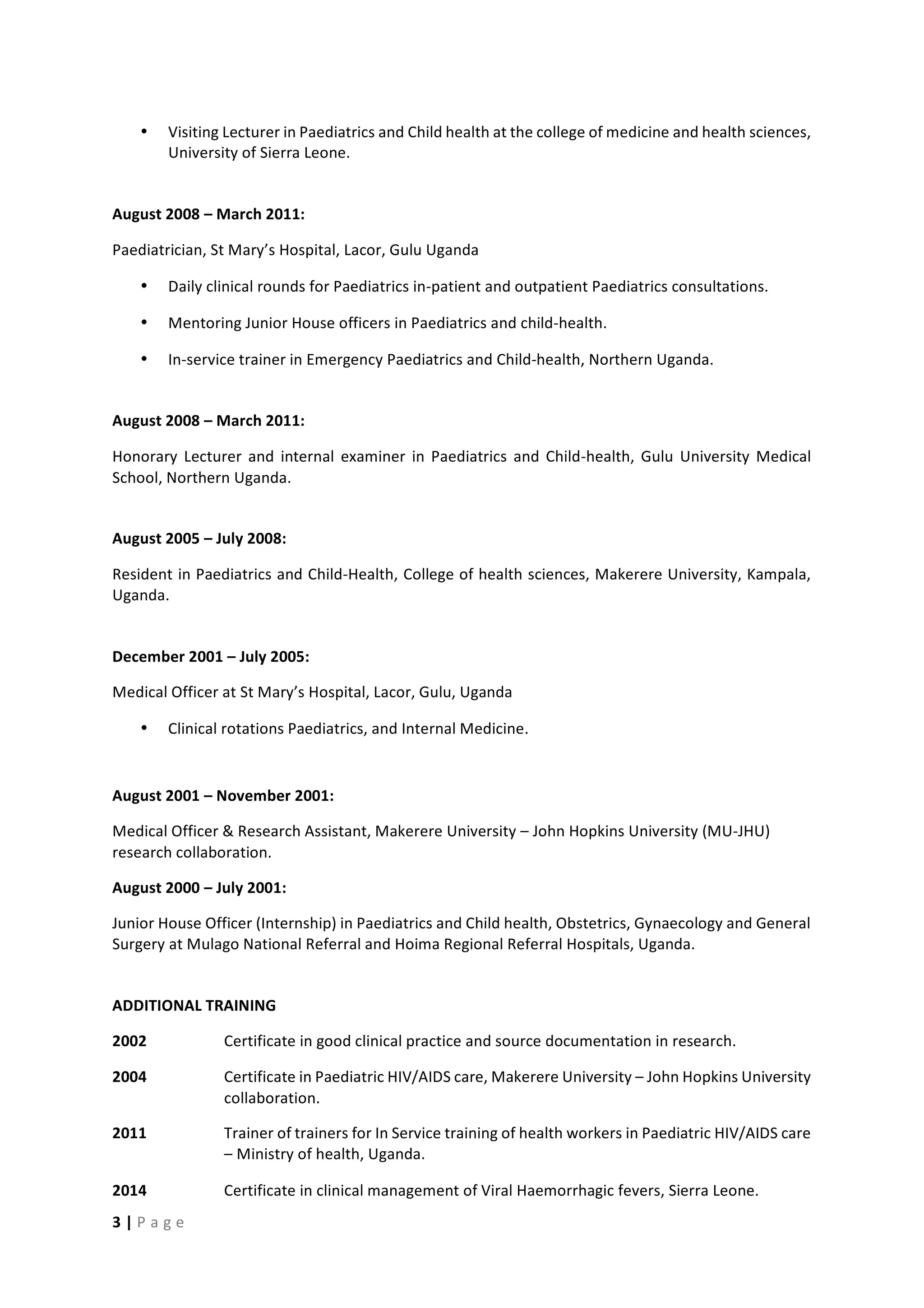 RESUME. Michael P Mawanda | PDF