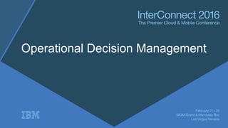 Operational Decisions Management 101 | PPTX