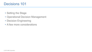 Operational Decisions Management 101 | PPT