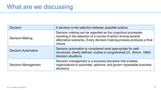 Operational Decisions Management 101 | PPTX