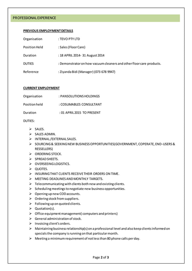 Brian Maluleke CV | DOCX