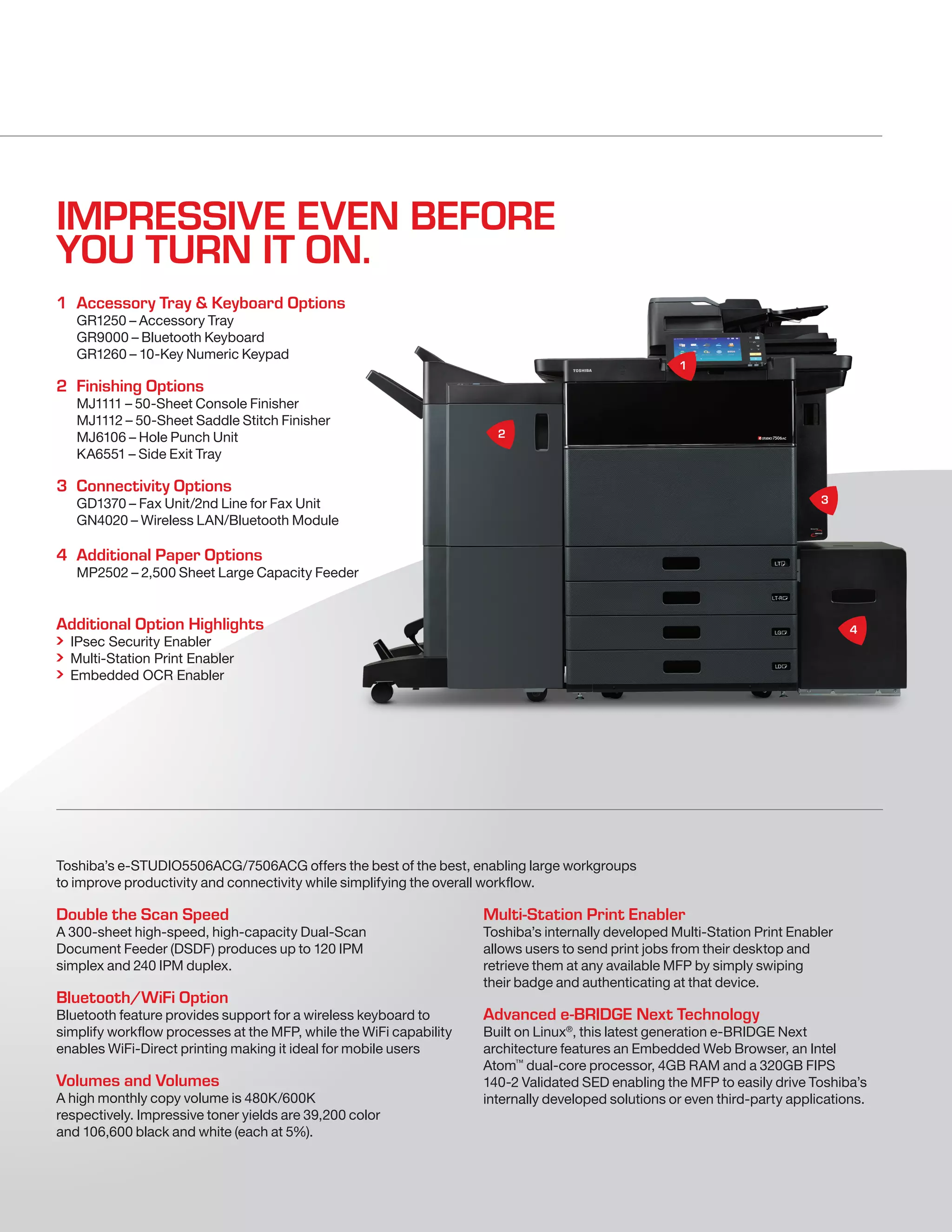 Toshiba e-Studio 5506/7506 brochure | PDF