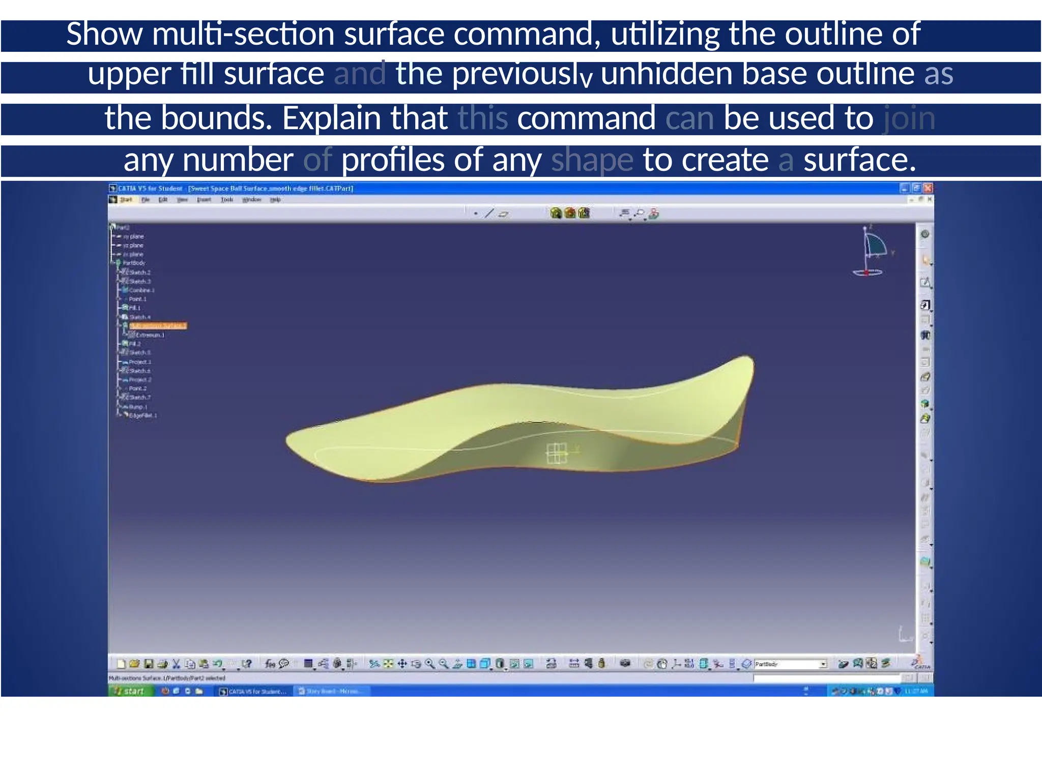 catia ppt for generative shape design catia | PPT