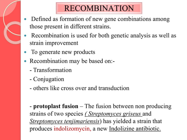 strain improvement techniques | PPTX | Biotech and Biomedical Industry ...