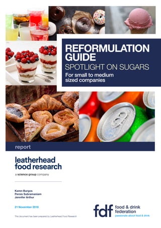 Reformulation-Guide-Sugars-Nov2016 | PDF