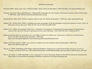 Libraries: Reference Services in a Virtual Context | PPT