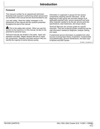 550J Crawler Dozer Operation and Test Manual | PDF