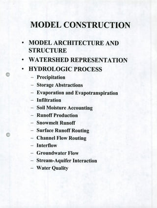 Hydrologic modeling | PDF | Geography | Science