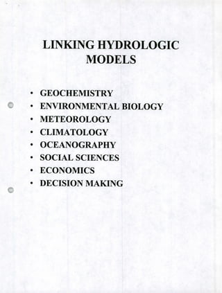 Hydrologic modeling | PDF | Geography | Science
