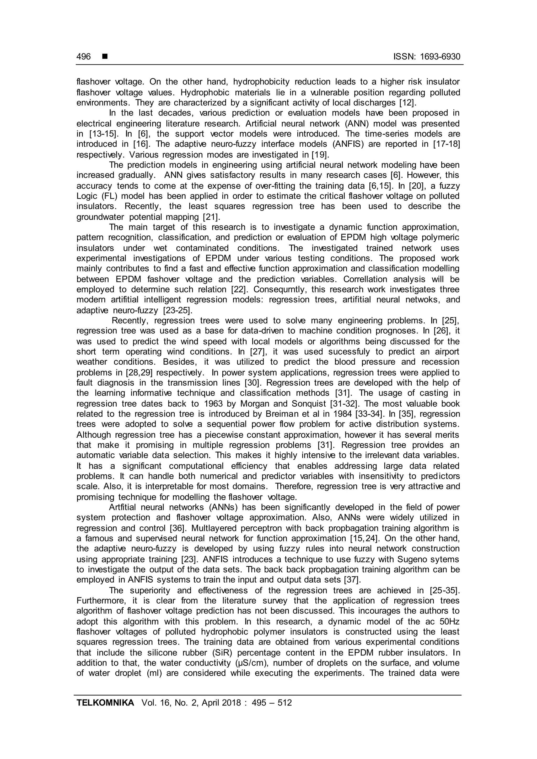 Evaluation of Flashover Voltage Levels of Contaminated Hydrophobic ...