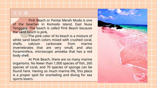 551058072-Descriptive-Text-Ppt-Kelas-10.pptx | Beach Travel | Travel Type