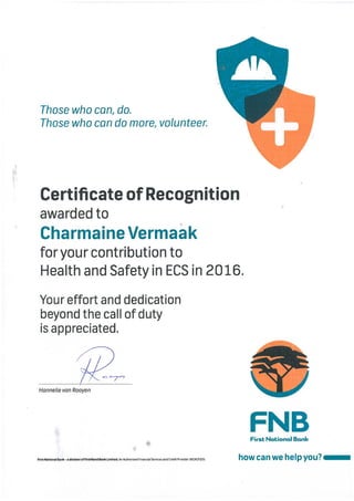 health and safety 2016 cerificate | PDF