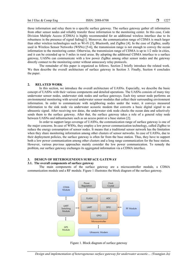 Design and implementation of heterogeneous surface gateway for underwater acoustic sensor ...