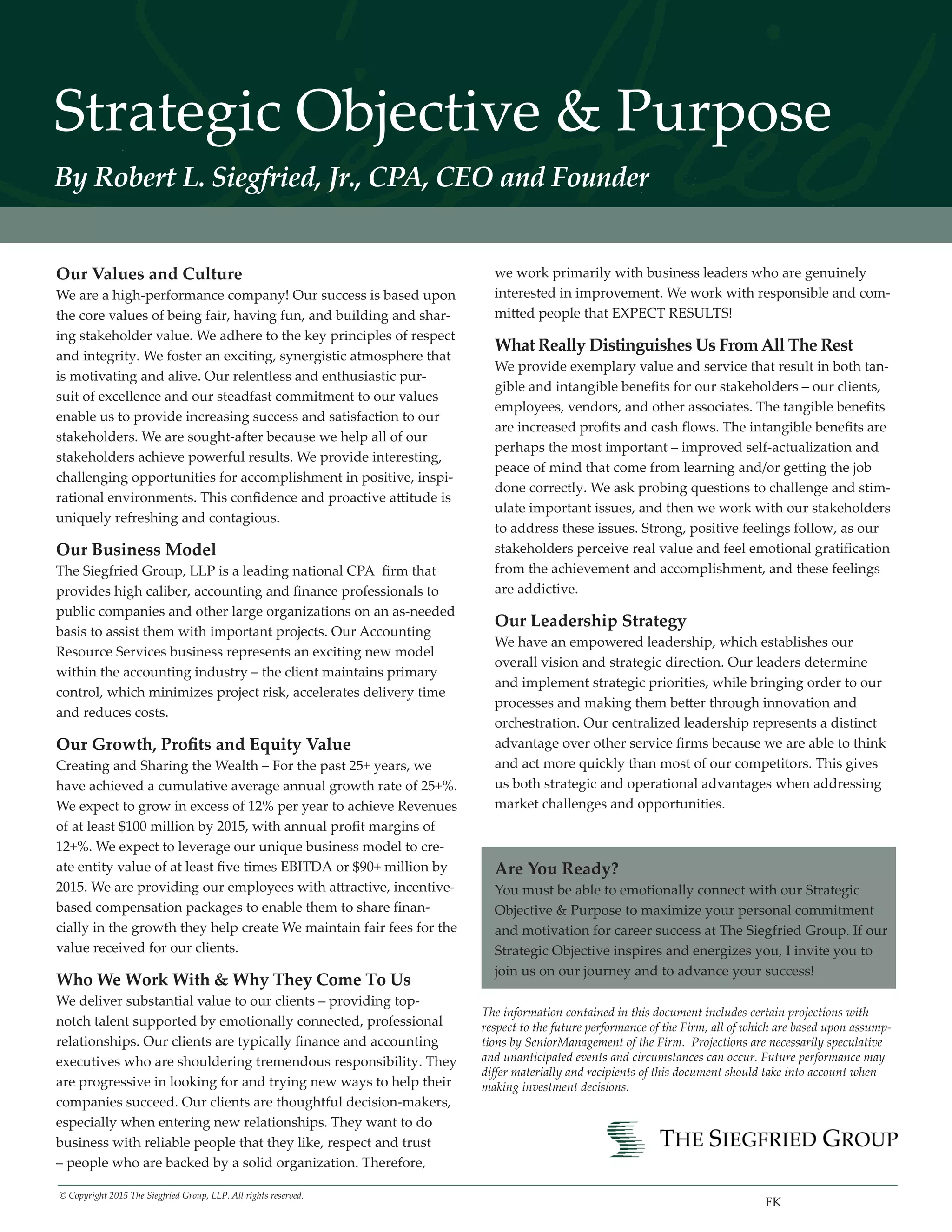 Siegfried Group Story | PDF