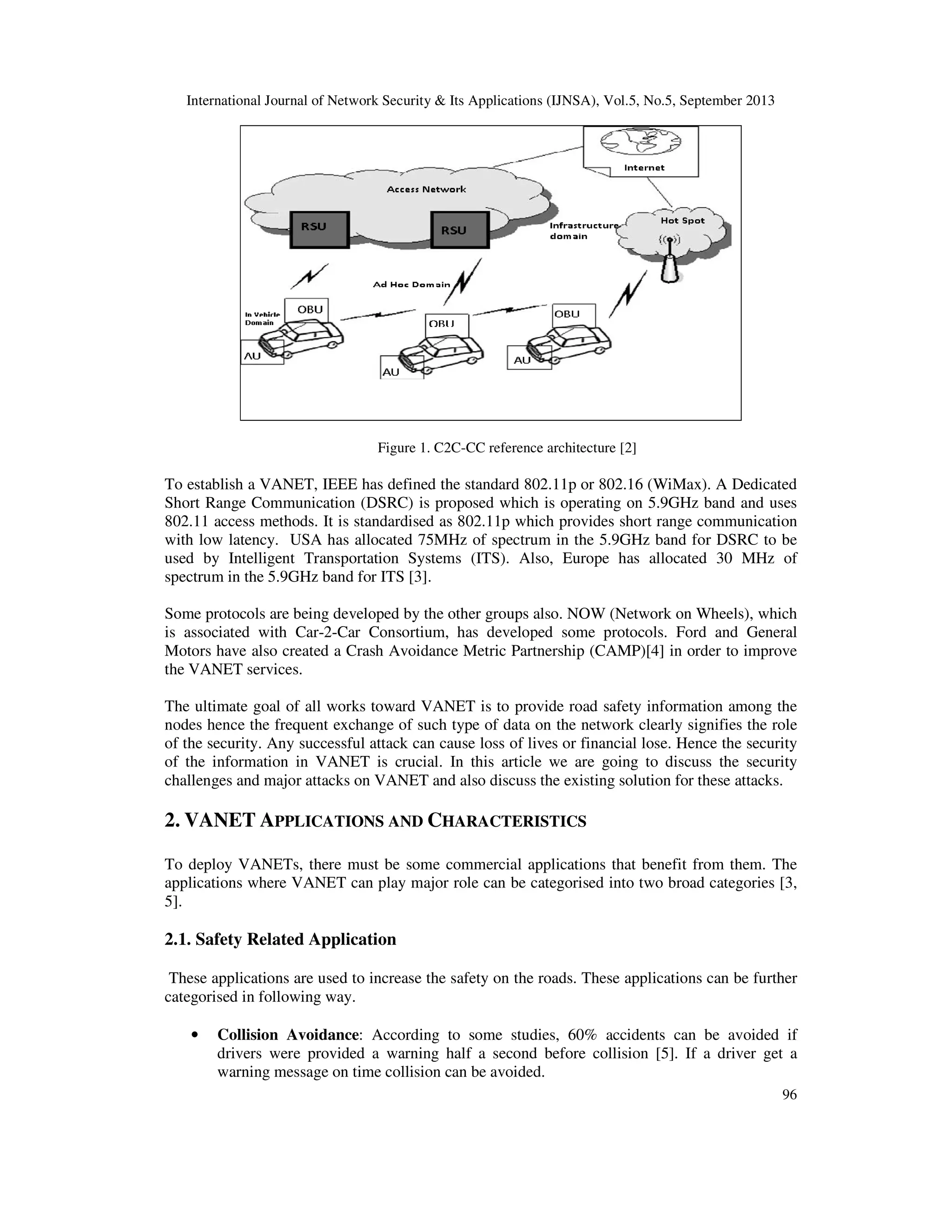 SECURITY CHALLENGES, ISSUES AND THEIR SOLUTIONS FOR VANET | PDF
