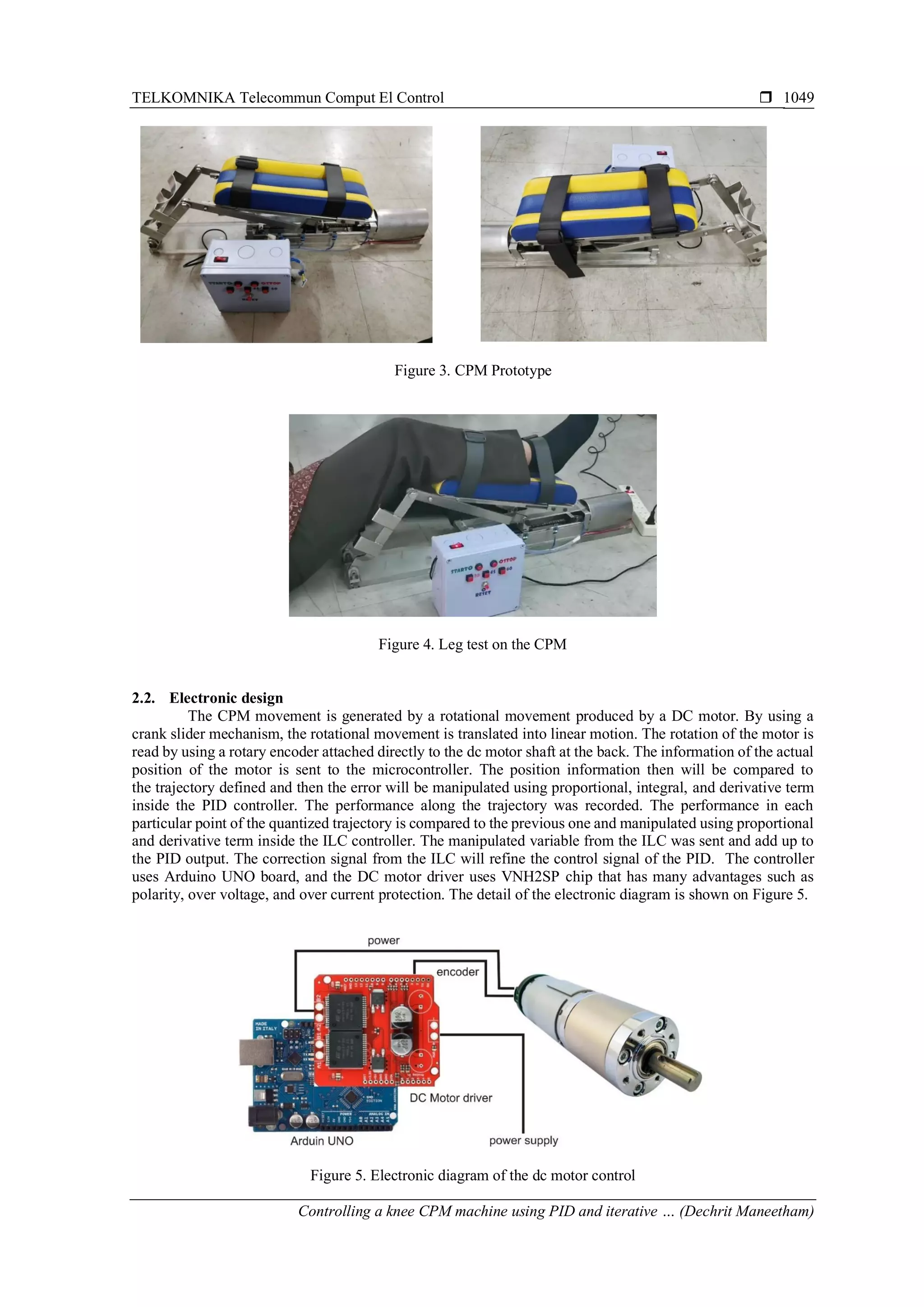 Controlling A Knee Cpm Machine Using Pid And Iterative Learning Control Algorithm Pdf