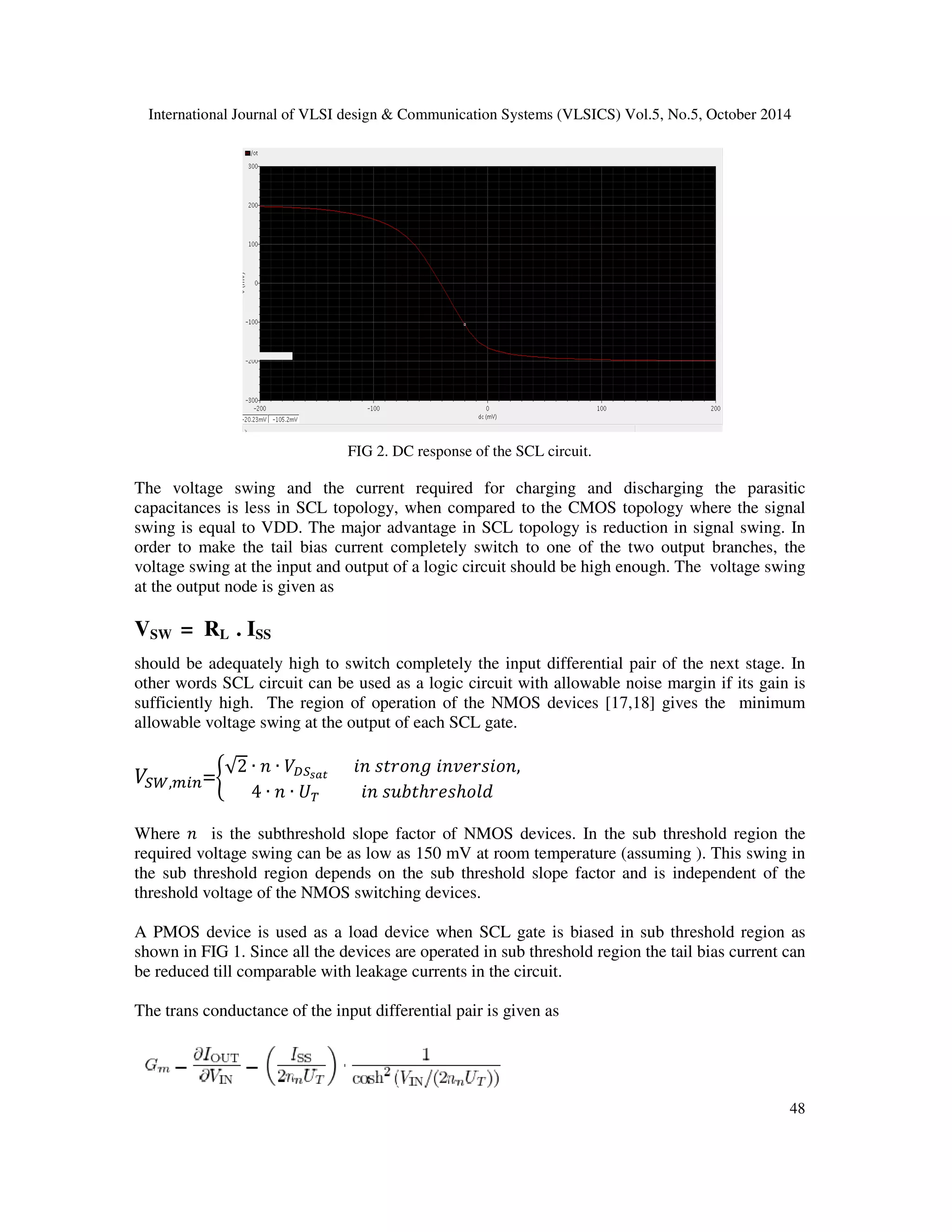 A Sub Threshold Source Coupled Logic Based Design of Low Power CMOS Analog Multiplexer | PDF ...
