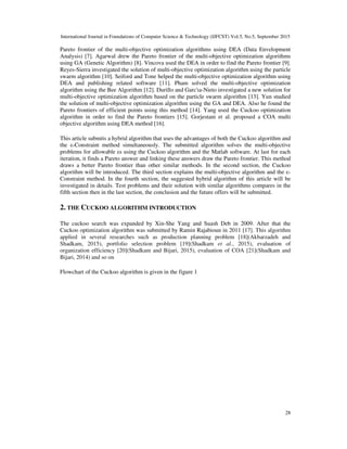 A HYBRID COA/ε-CONSTRAINT METHOD FOR SOLVING MULTI-OBJECTIVE PROBLEMS | PDF | Computing ...