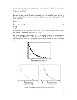 A HYBRID COA/ε-CONSTRAINT METHOD FOR SOLVING MULTI-OBJECTIVE PROBLEMS | PDF | Computing ...