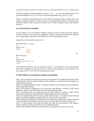 A HYBRID COA/ε-CONSTRAINT METHOD FOR SOLVING MULTI-OBJECTIVE PROBLEMS | PDF