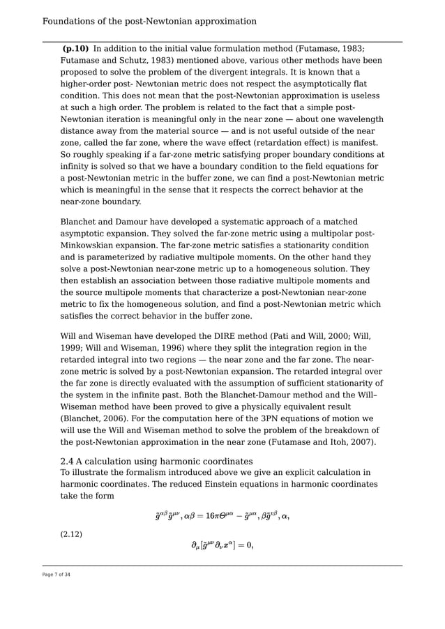 Equations of Motion in General Relativity Hideki Asada | PDF