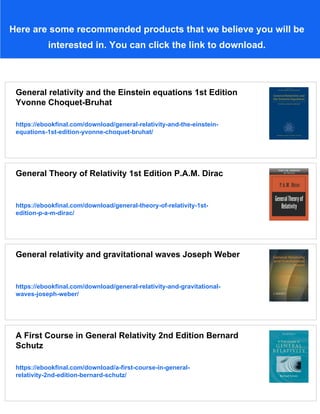 Equations of Motion in General Relativity Hideki Asada | PDF