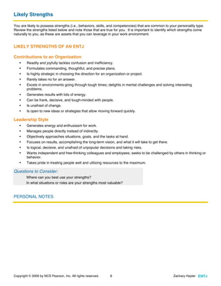 Golden Personality Profile | PDF | Medical Health