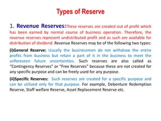 Depreciation, Reserve & Provisions - Dr.J.Mexon | PPT