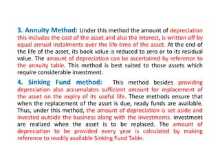 Depreciation, Reserve & Provisions - Dr.J.Mexon | PPT