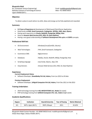 Bhupendra_php_developer | PDF