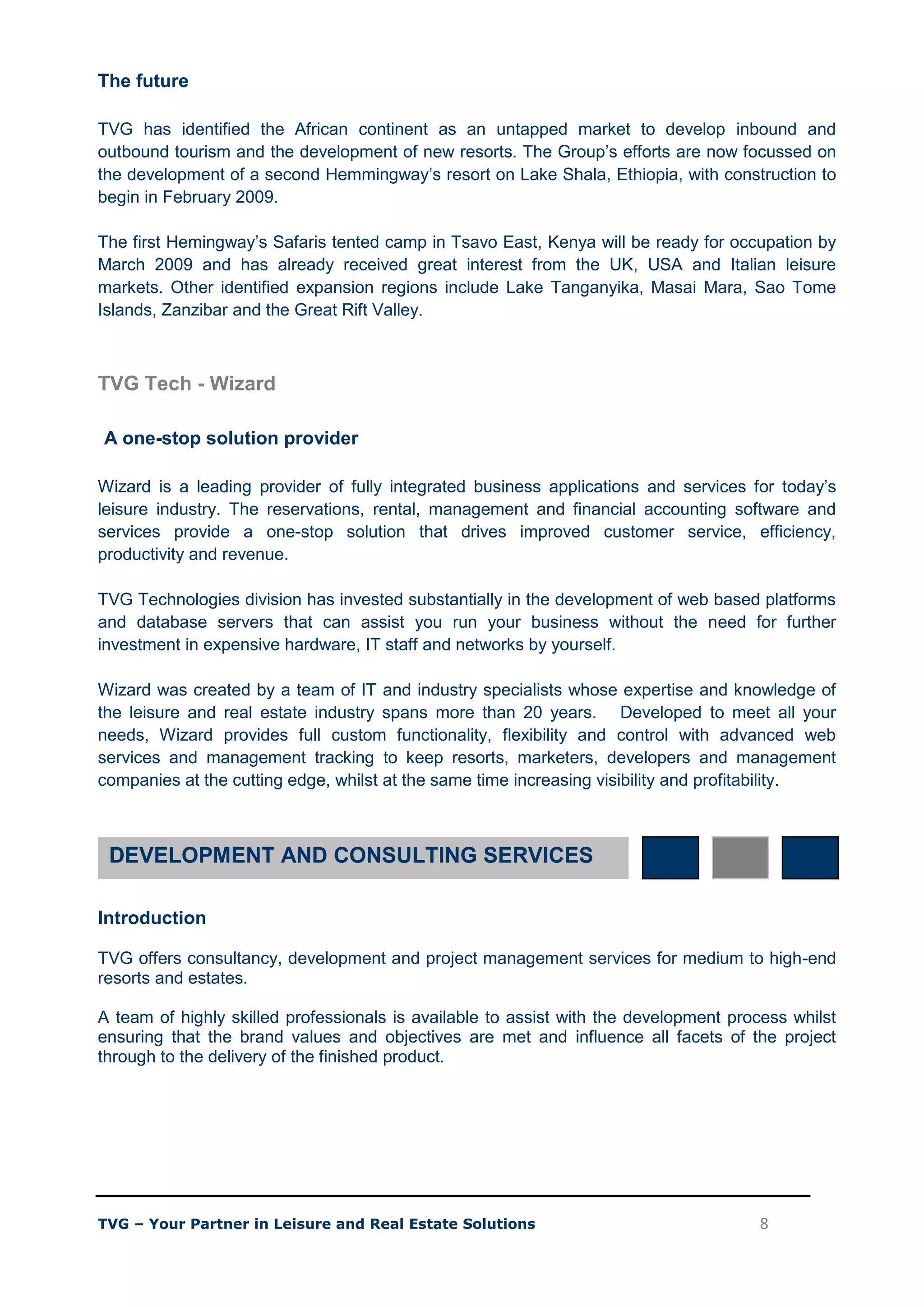 TVG Group Profile | PDF