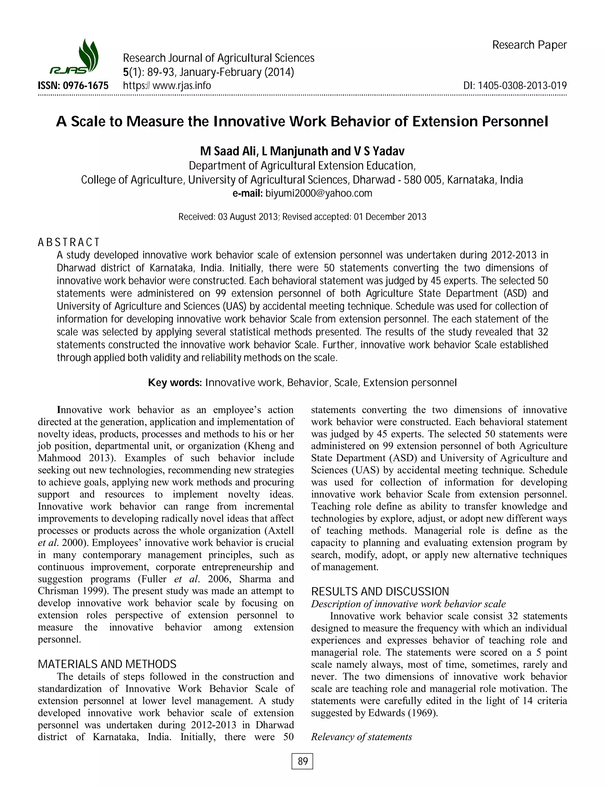 A-Scale-to-Measure-the-Innovative-Work-Behavior-of-Extension-Personnel ...