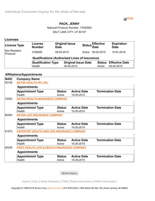 Nevada Insurance Info | PDF