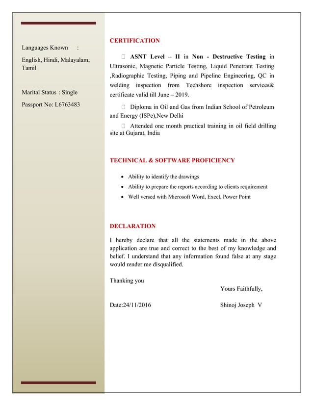 SHINOJ JOSEPH RESUME (2) | PDF