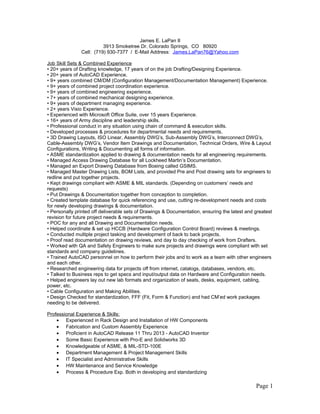 James LaPan Resume | DOC
