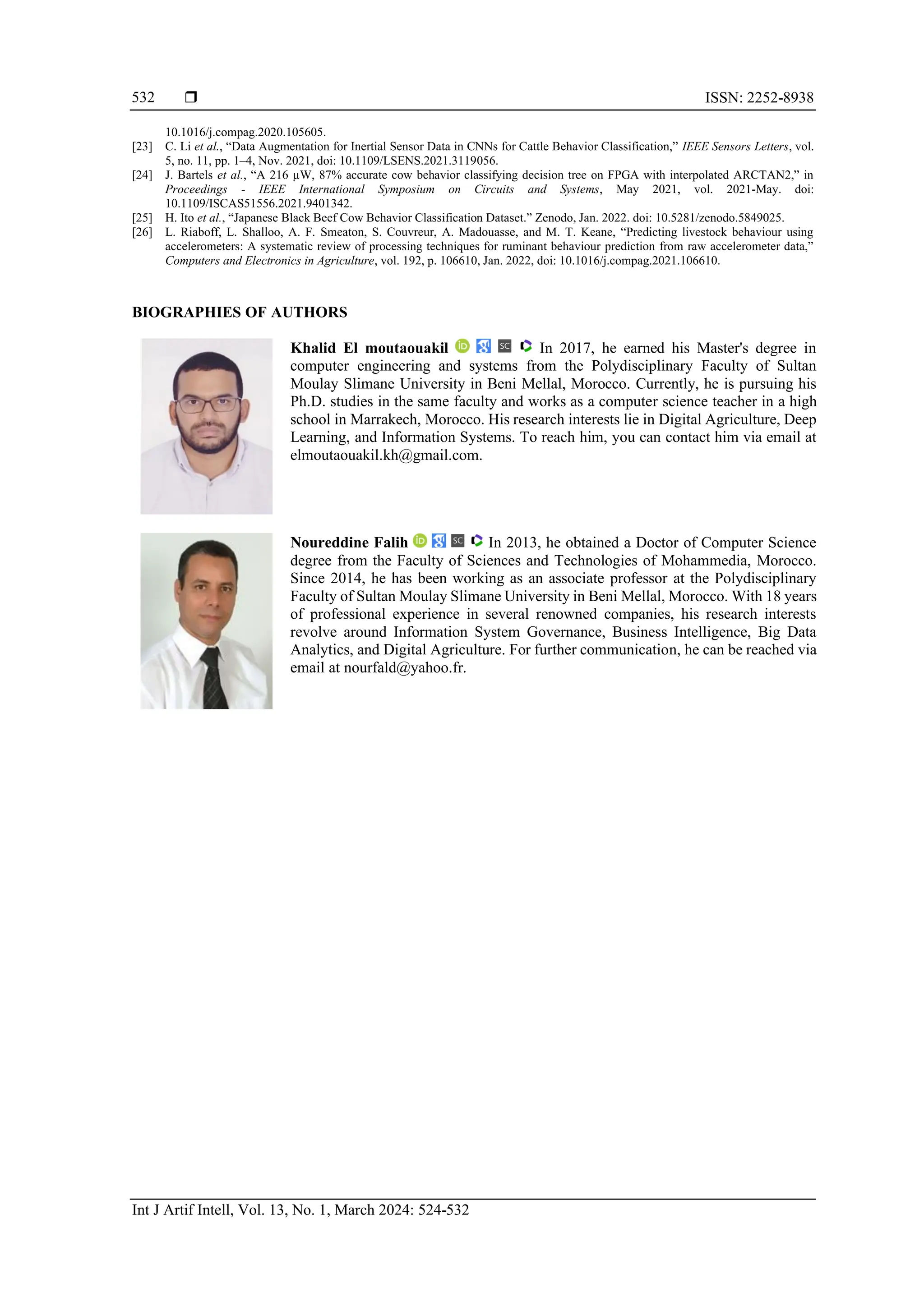 Deep Learning Based Classification Of Cattle Behavior Using Accelerometer Sensors Pdf