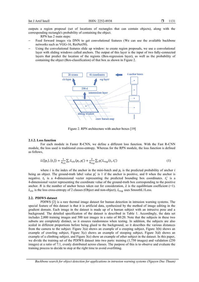 Backbone search for object detection for applications in intrusion warning systems | PDF